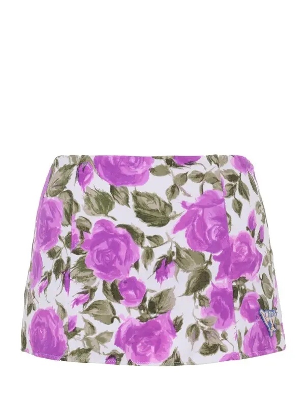 Chloé Floral High-rise Mini Swim Skirt - Multi