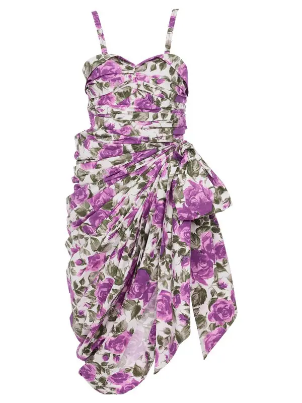 Chloé Floral Print Midi Dress - Multi