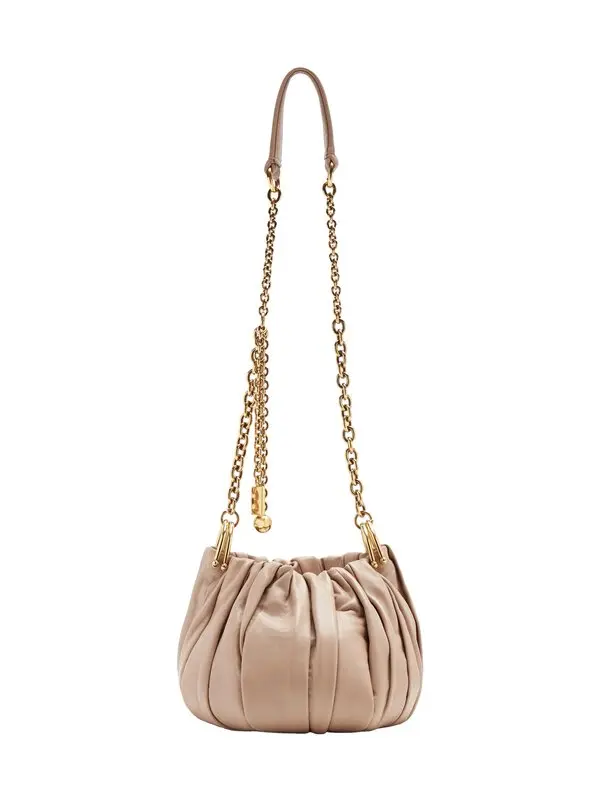 Chloé Plissé Shoulder Bag - Brown
