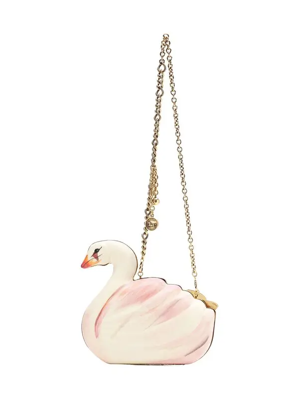 Chloé Tropicus Swan Clutch - White