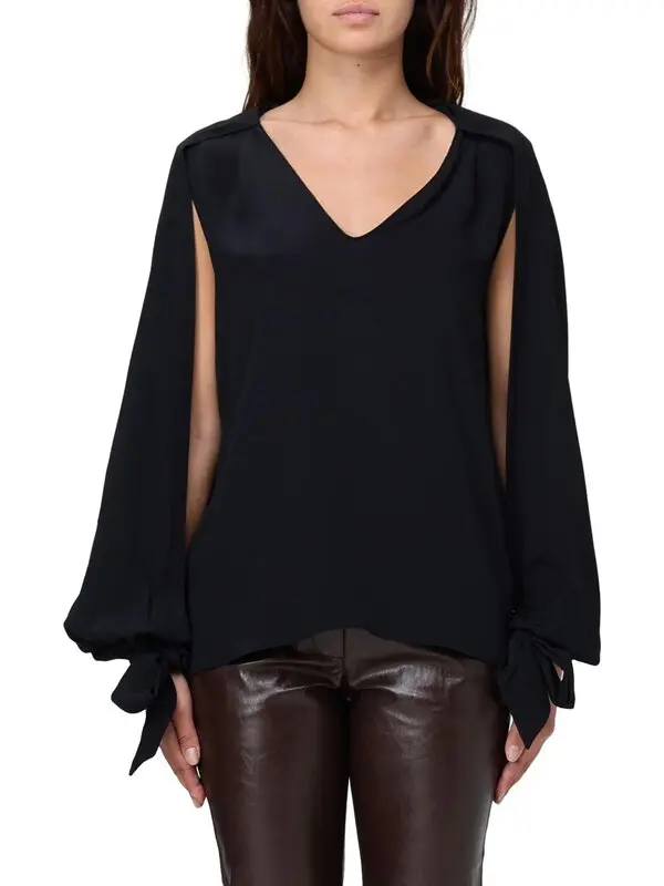 Federica Tosi V-neck Top - Black
