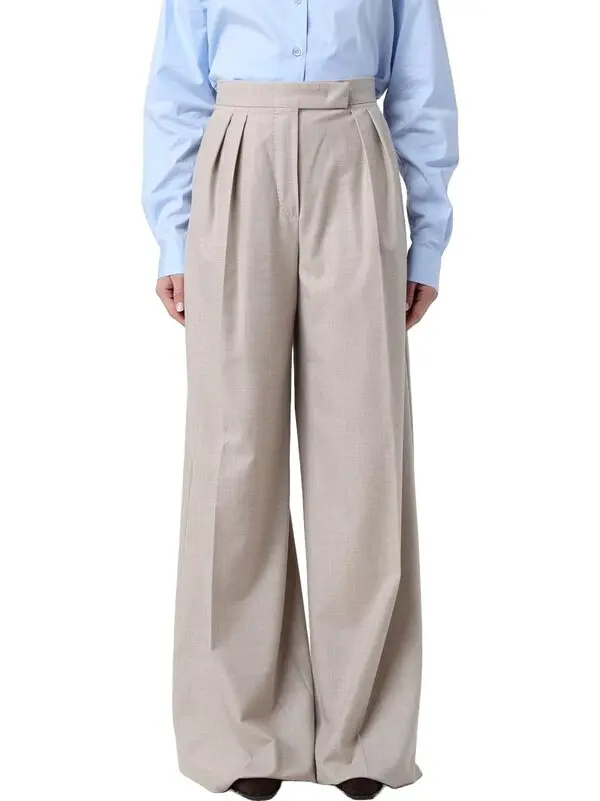 Max Mara Wide-leg Trousers - Sand