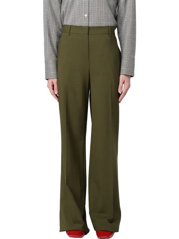 MSGM Wide Leg Trousers - Green