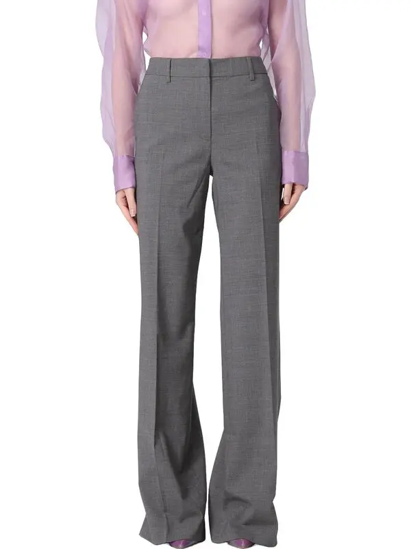 MSGM Wide Leg Trousers - Grey