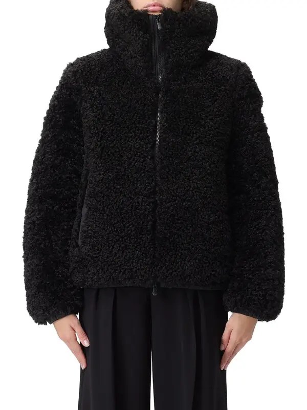 SAVE THE DUCK Fur Coat - Black