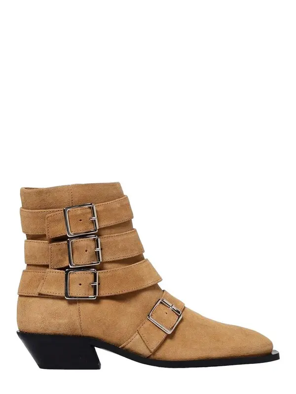 ALOHAS Buckled Boots - Brown
