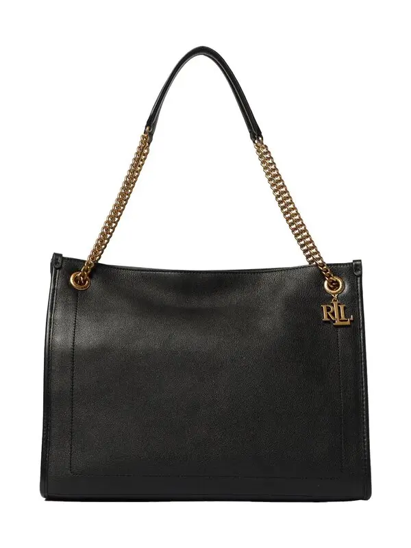Ralph Lauren Shoulder Bag With Chain Strap - Black