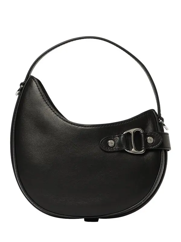 Ralph Lauren Smooth Calf Leather Shoulder Bag - Black