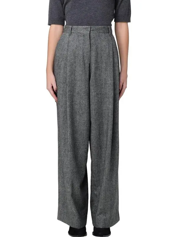 Max Mara Wide Leg Trousers - Grey