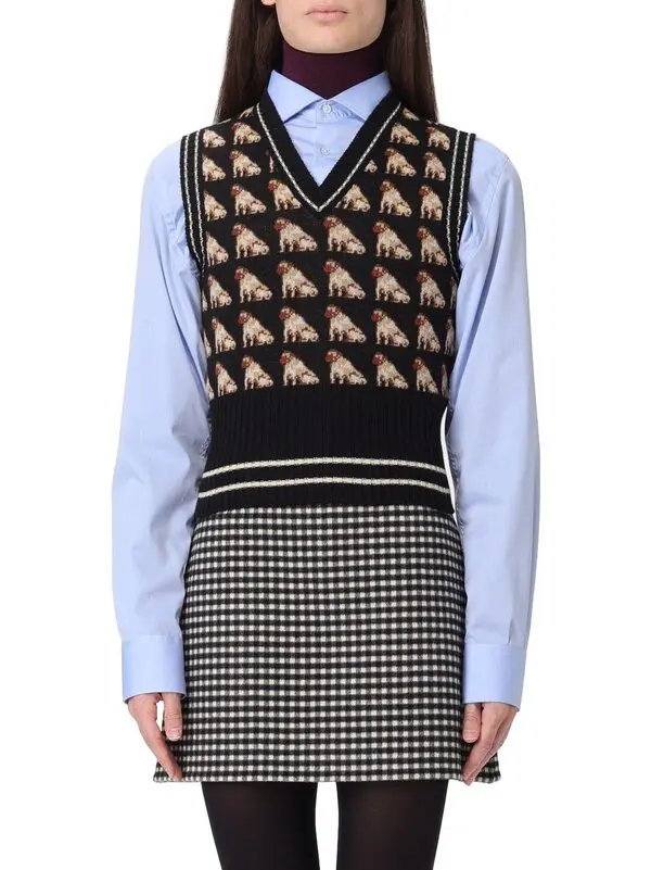 Valentino Garavani Printed Waistcoat - Black