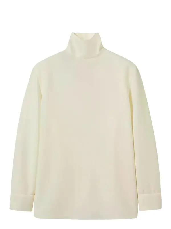 Gucci Buttoned Turtleneck Shirt - Neutrals