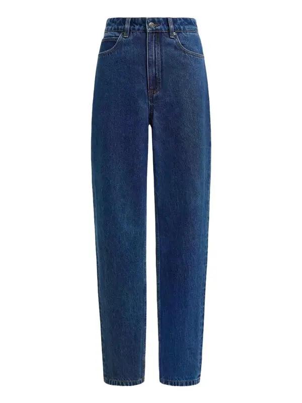 12 STOREEZ Mom-fit Straight-leg Jeans - Blue