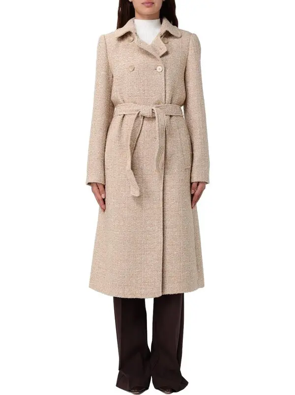 TWINSET Belted Coat - Beige