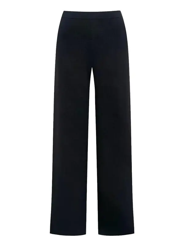 12 STOREEZ Wide-leg Trousers - Black