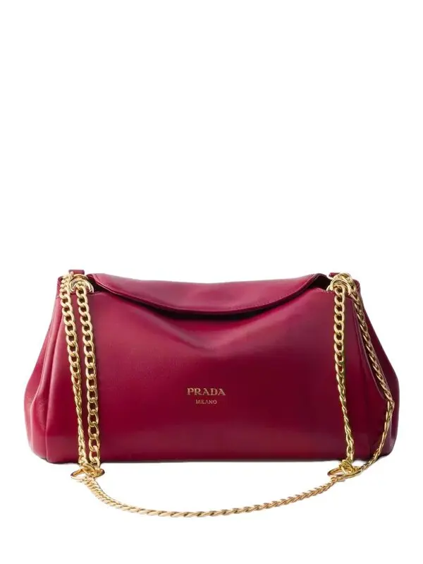Prada Small Tumulte Shoulder Bag - Red