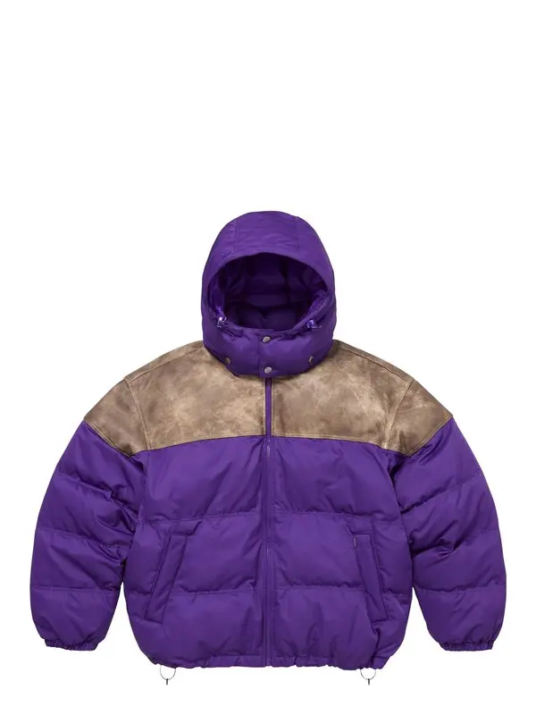 Supreme Puffer Jacket - Purple