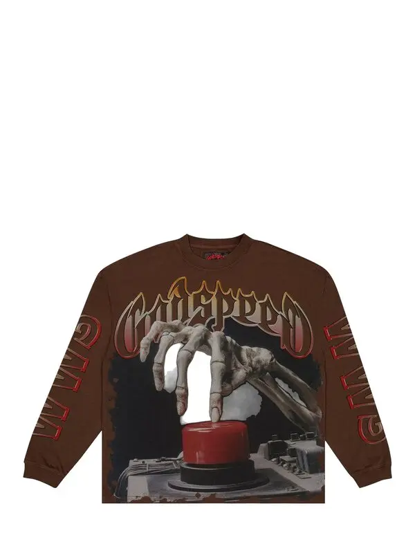 GODSPEED Code Red Long-sleeve T-shirt - Brown