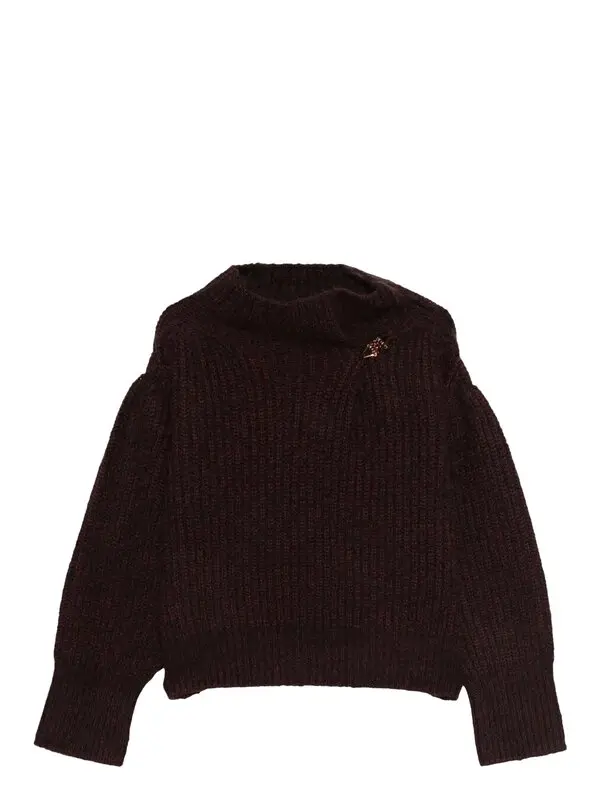Dries Van Noten Teubina Embellished Sweater - Red