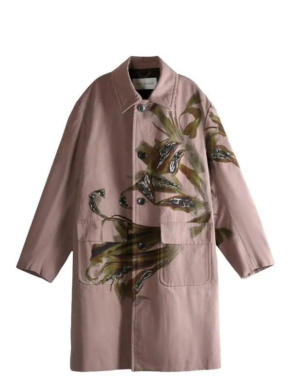 Dries Van Noten Randale Embellished Coat - Pink
