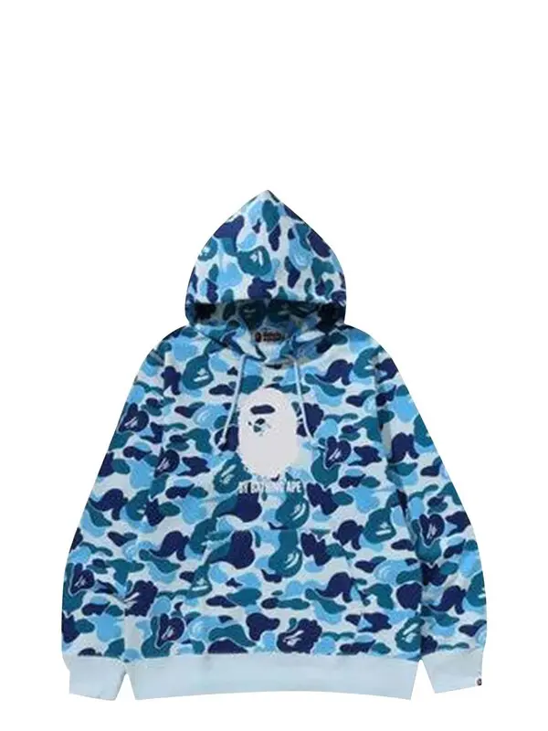 A BATHING APE Camo Pullover Hoodie - Blue