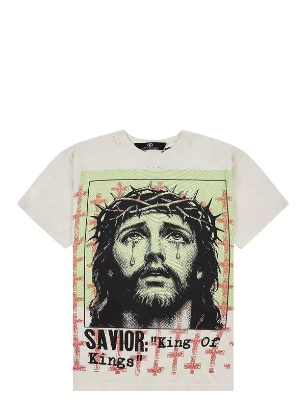 HELLSTAR Jesus Graphic T-shirt - White