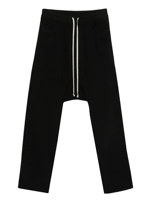 Rick Owens Fleece Classic Cargo Drawstring Pants - Black