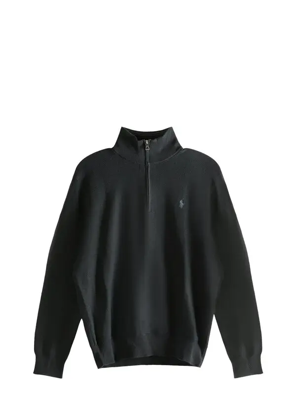 Polo Ralph Lauren Long Sleeve Zip Pullover - Black