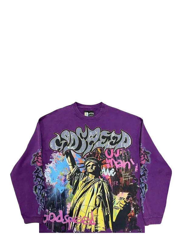GODSPEED Vandal Long-sleeve T-shirt - Purple