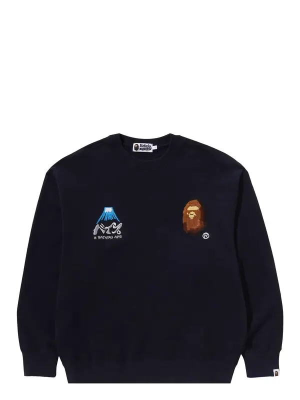 A BATHING APE Souvenir Crewneck - Blue