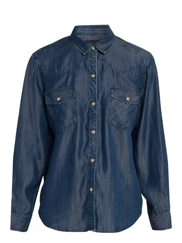 Rails Remi Long-sleeve Western Shirt - Oceana