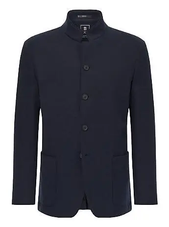 Boggi Milano B Tech Technical Wool Jacket - Navy Blue