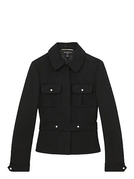 REISS X Atelier Vesta Wool Jacket - Black