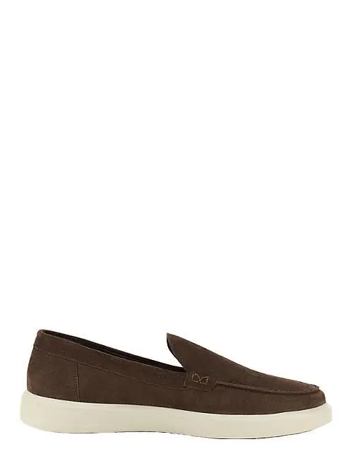 Boggi Milano Stratus Suede Leather Loafers - Brown