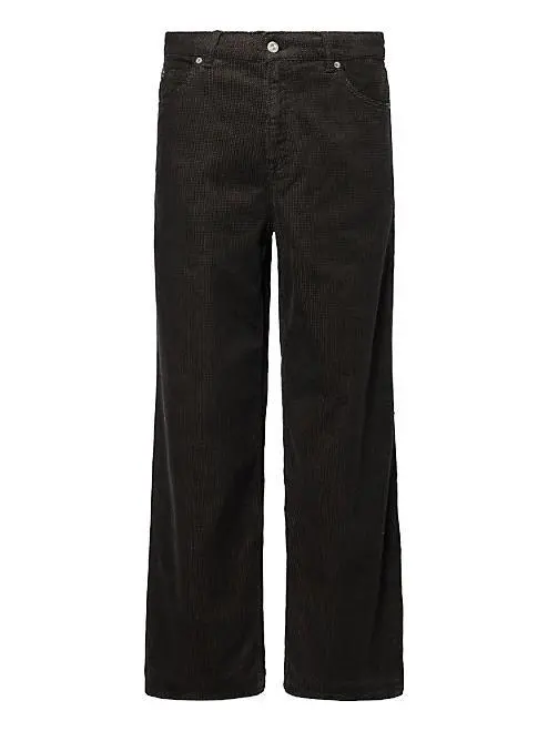 Our Legacy Vast Cut Wide-leg Cotton Trousers - Dark Brown
