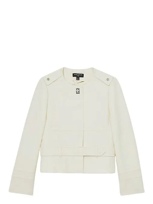 REISS X Atelier Athena Wool Jacket - White