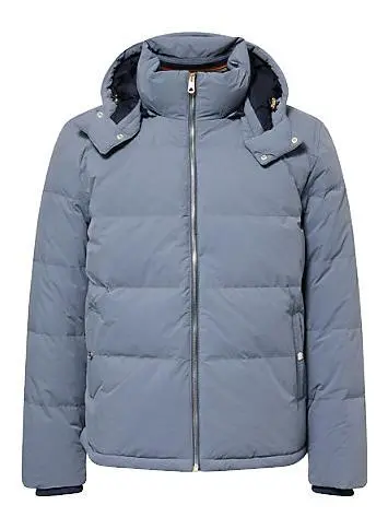 Paul Smith Relaxed-fit Shell-down Hooded Jacket - Light Blue