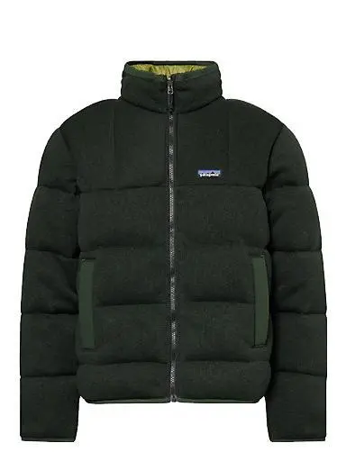 Patagonia Reversible Knitted-down Jacket - Old Growth Green