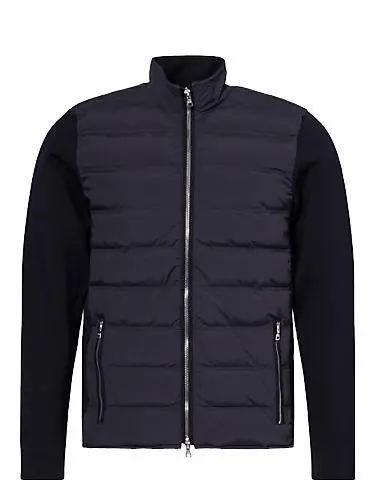 Orlebar Brown Wallace High-neck Wool-down Jacket - Night Iris