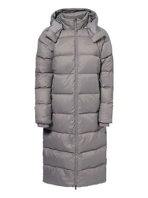 The North Face City Hooded Shell-down Padded Parka Coat - Smoked Pearl