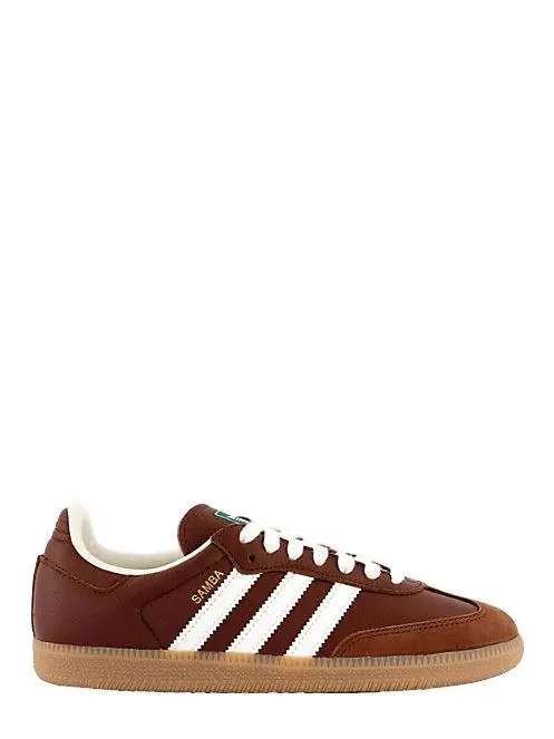 Adidas Samba Og Leather Trainers - Fox Brown Offwhite G