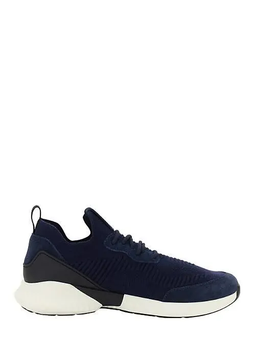 Boggi Milano Willow Wool Blend Trainers - Navy Blue