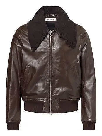 Our Legacy Pharos Regular-fit Leather Jacket - Umber Brown