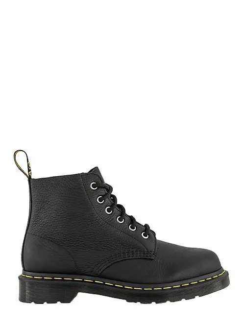 Dr. Martens 101 6-eyelet Leather Ankle Boots - Black Ambassador