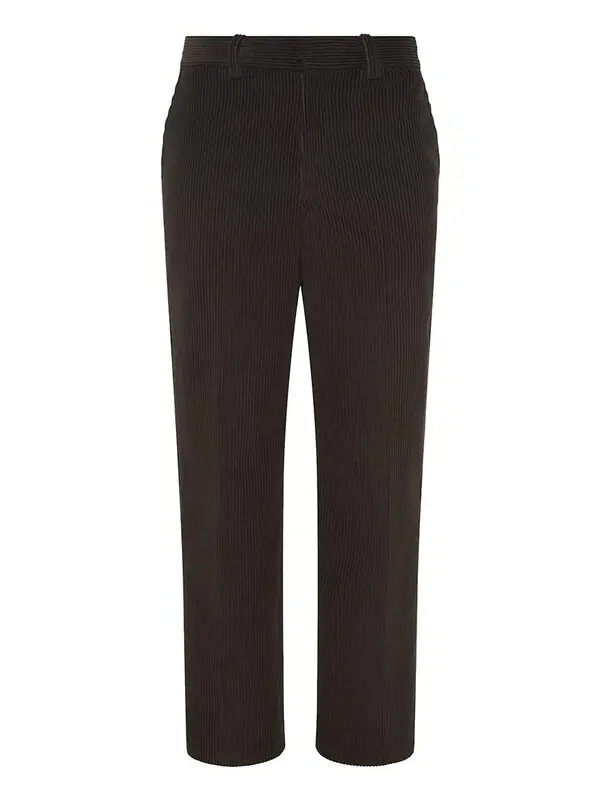 Gabriela Hearst Harold Cashmere Corduroy Trousers - Chocolate
