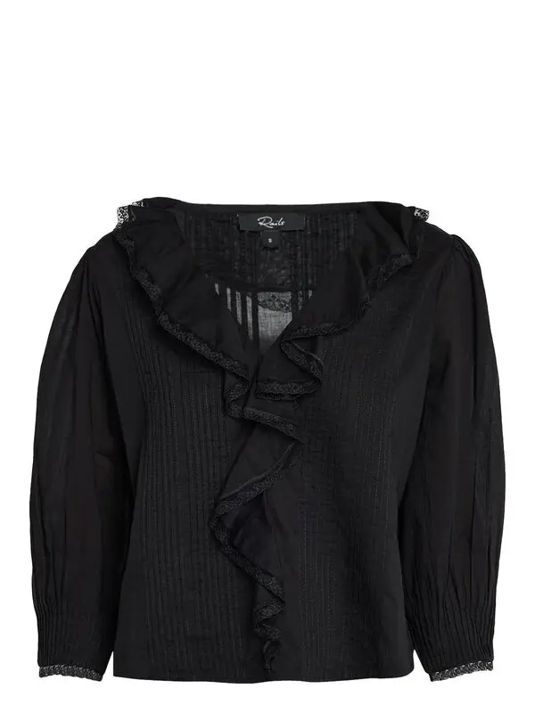Rails Mare Ruffle Blouse - Black