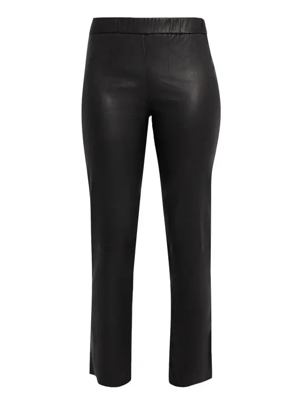 Sprwmn Sophia Leather Cigarette Pants - Black