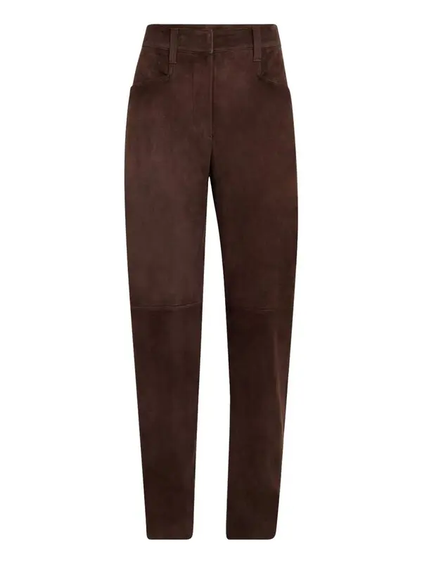 Brunello Cucinelli Suede Equestrian Pants - C8487 Almond