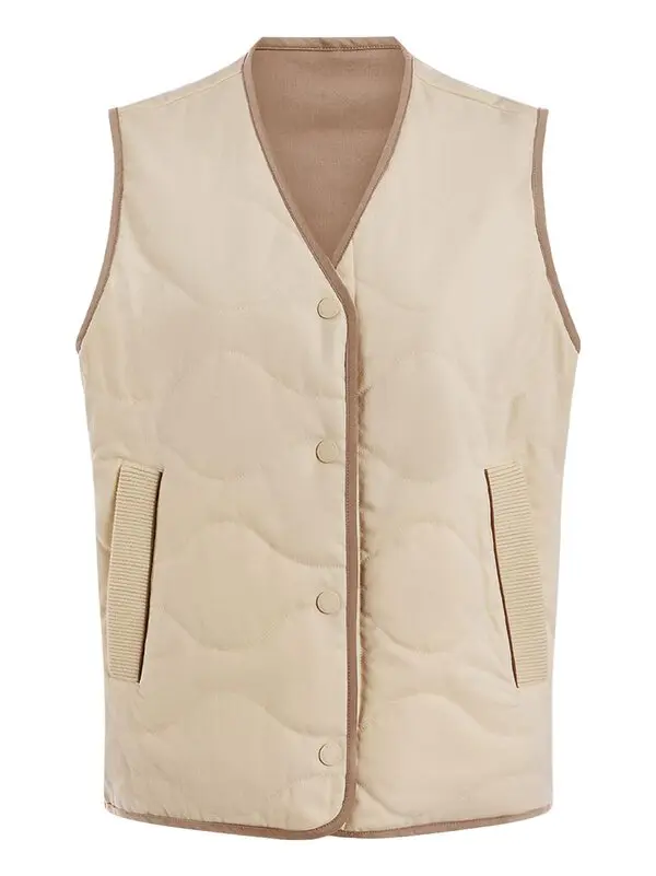 Varley Lori Reversible Gilet - Ash Taupe