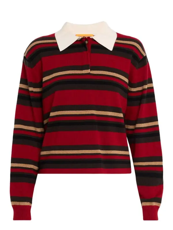 Guest In Residence Cashmere Striped Rugby Sweater - Glacier Co