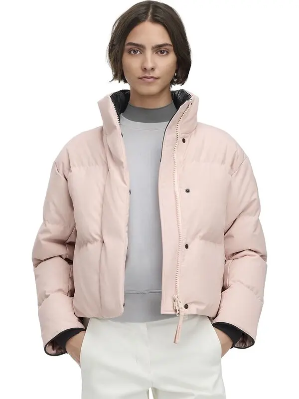 Canada Goose Grandview Cropped Jacket Tonal Label - Vintage Rose